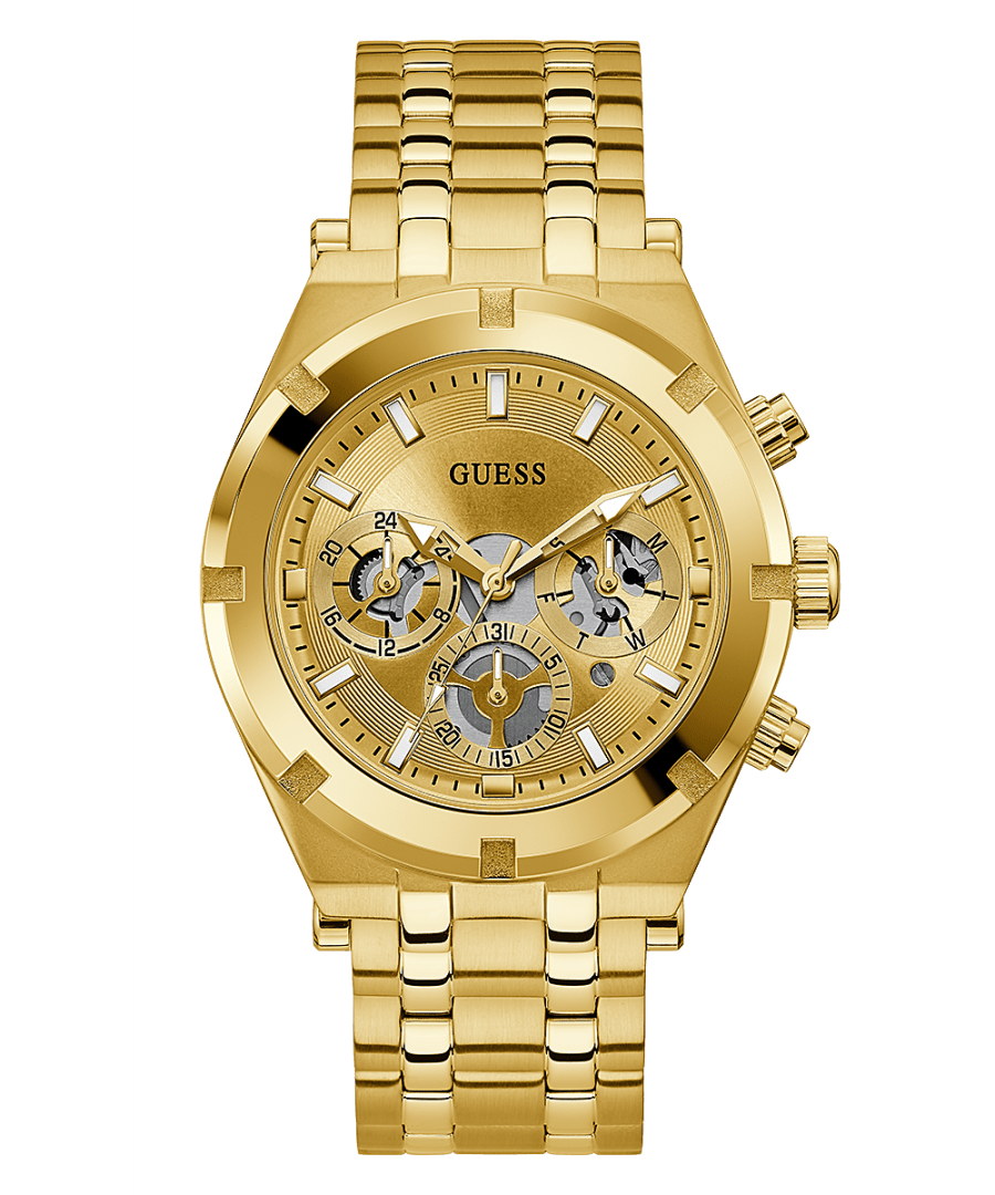 GOLD TONE CASE GOLD TONE STAINLESS STEEL WATCH