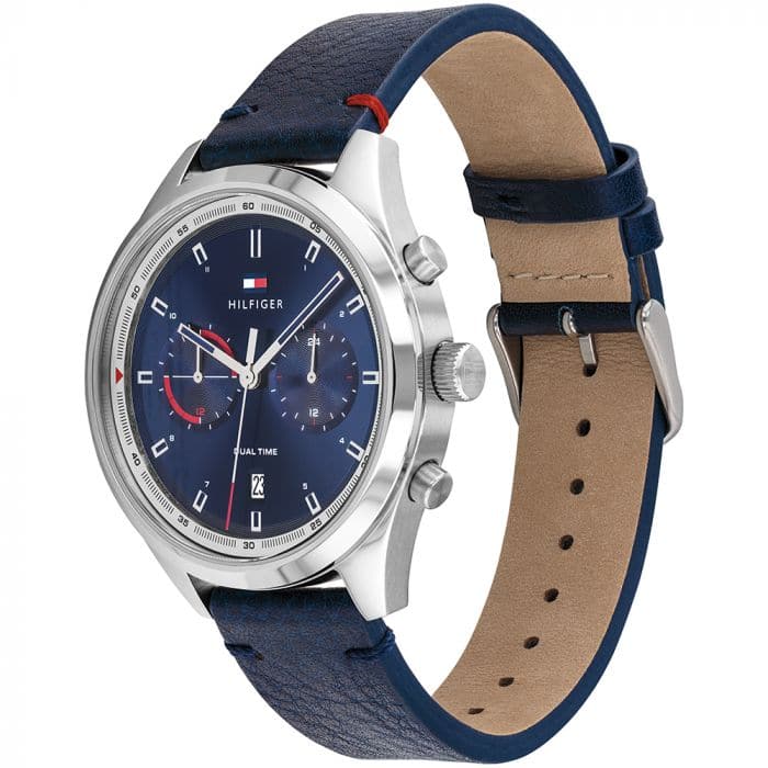 Tommy Hilfiger Men Bennett Round Blue Watches