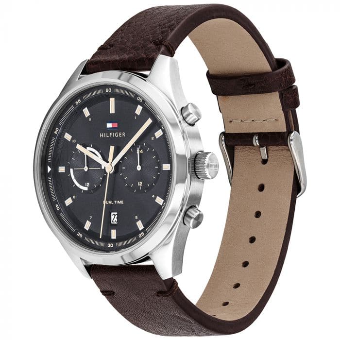 Tommy hilfiger Men Bennett Round Black Watches