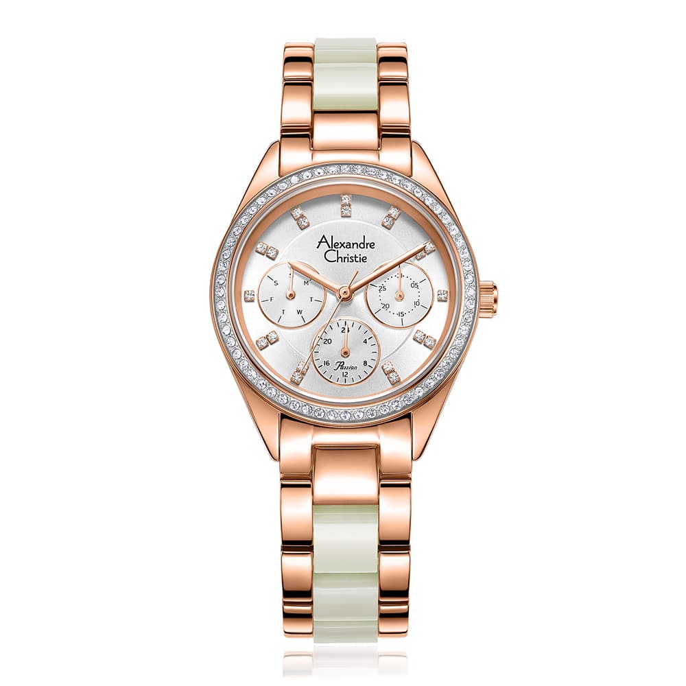 AC 2A60 BFB Ladies Multifunction Watch – Silver Rose Gold