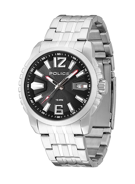 Police Analog Black Dial Men's Watch - PL13896JS/02M