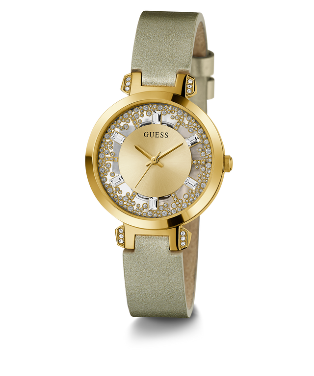 GUESS Ladies Gold Tone Analog Watch-GW0535L4