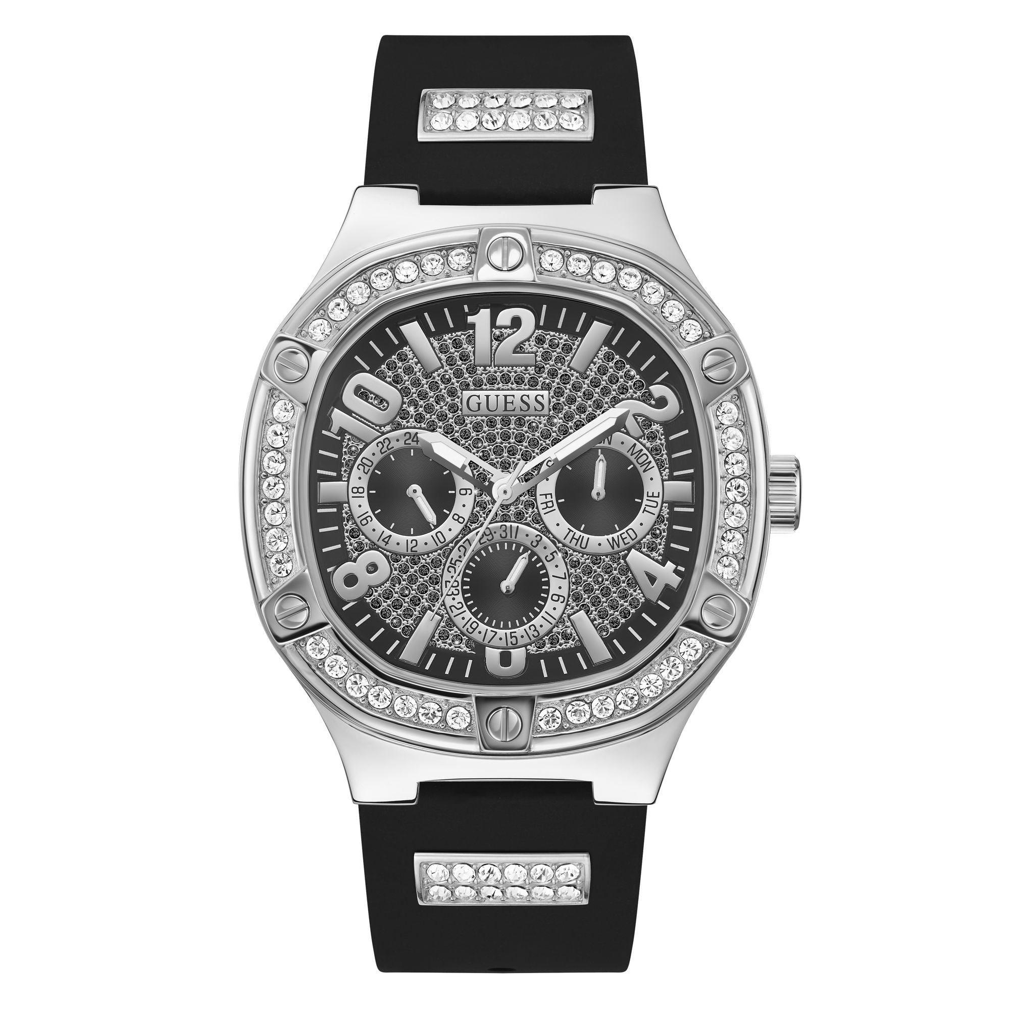 Guess Duke Black Square Dial Quartz Analog Analog Men Watch