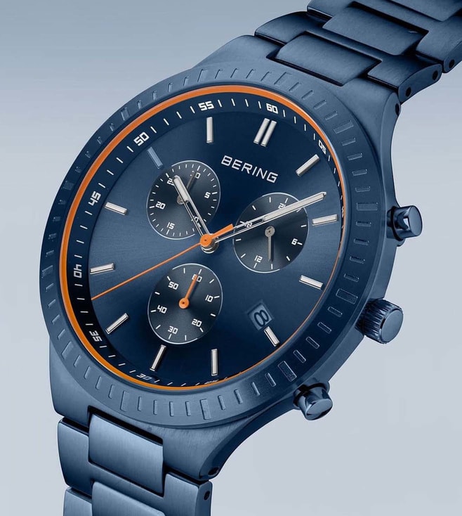 BERING 11743-797 Titanium Chronograph Watch for Men