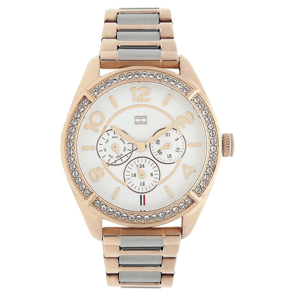 White Dial Two Toned Stainless Steel Strap Watch TH1781266J