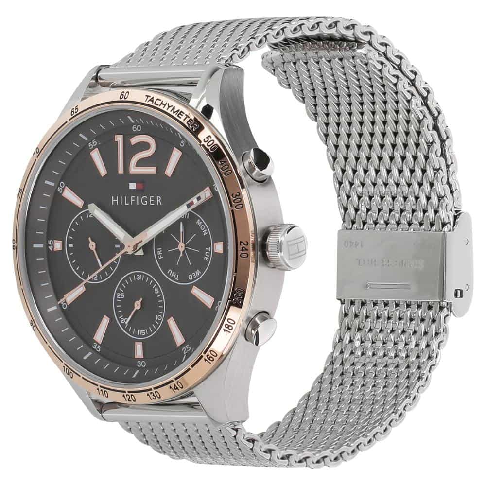 Grey Dial Silver Metal Strap Watch NCTH1791466