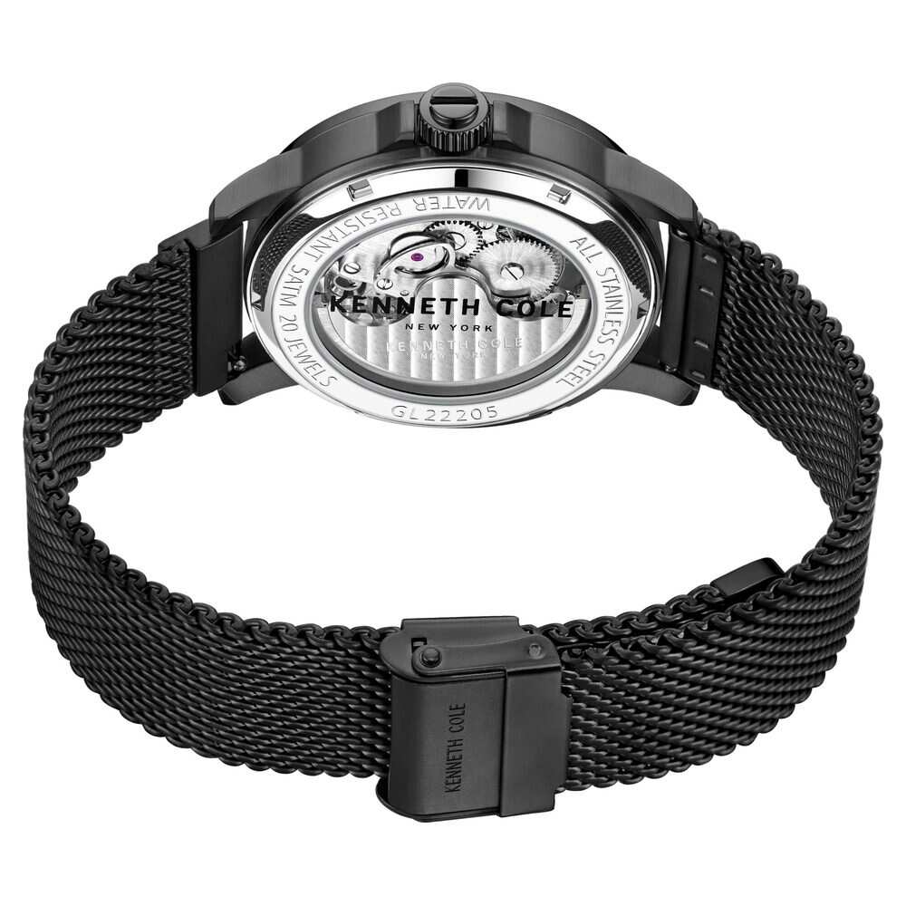 Kenneth Cole Black Dial Automatic Watch for Men KCWGL2220503MN