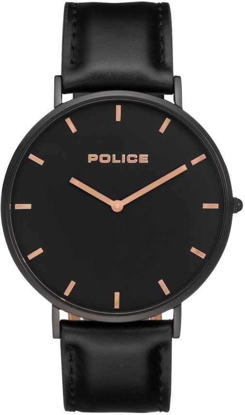 Police Sleek Black Dial Analog Men'S Watch