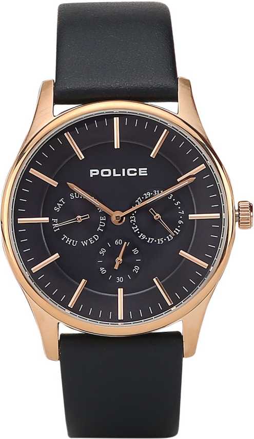 Police Blue Dial Analog Watch For Men